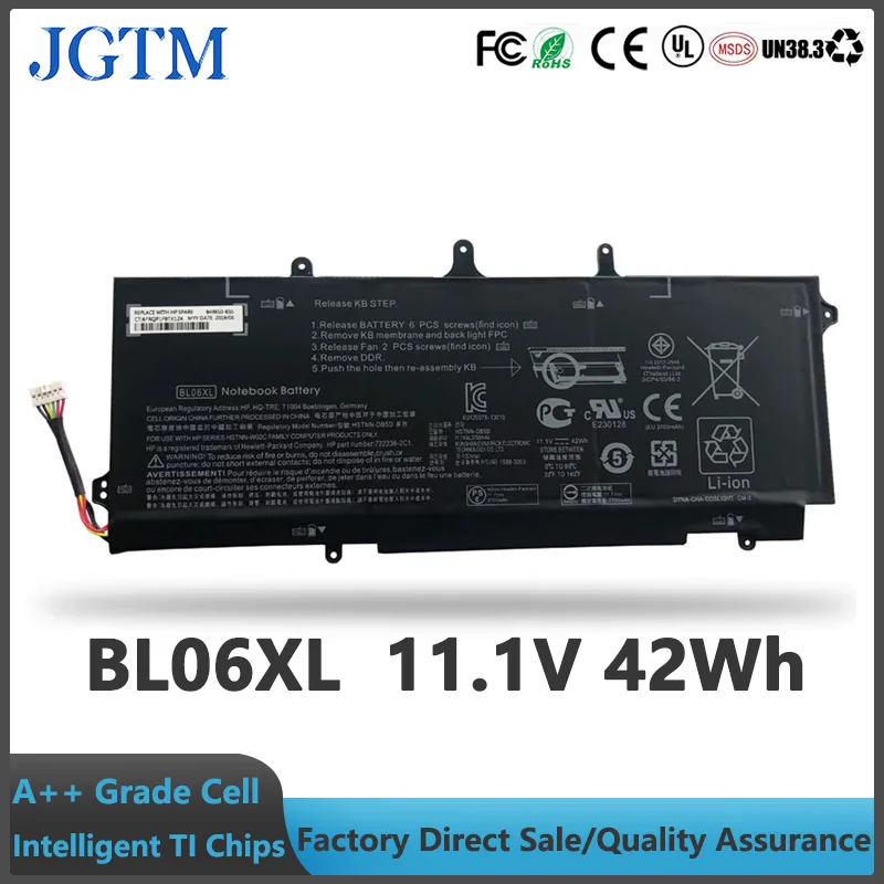 BL06XL Laptop Battery Compatible for HP EliteBook Folio 1040 G0 G1 G2 ...