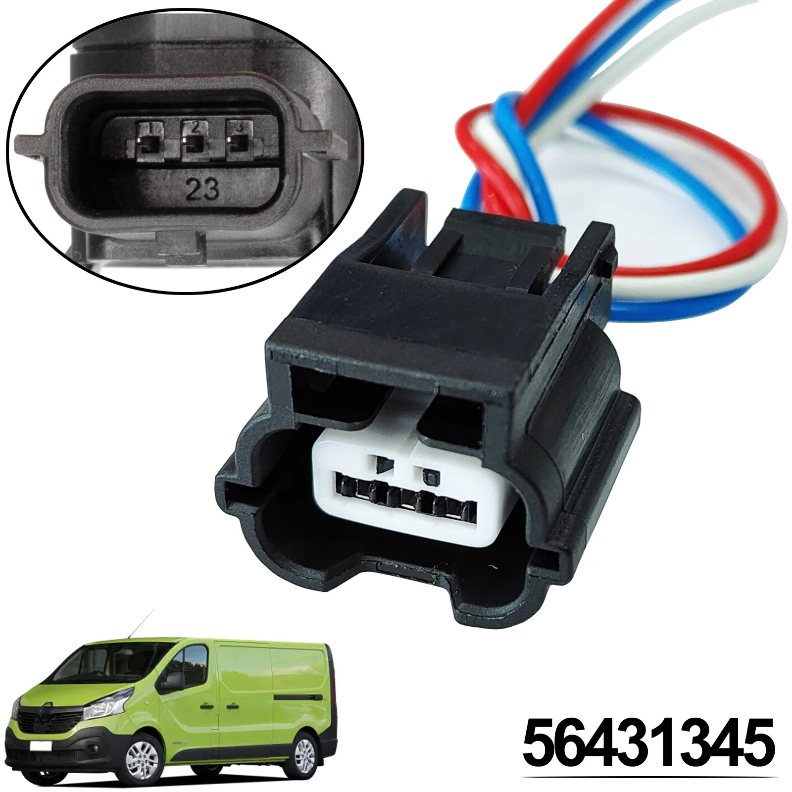 For Opel Vauxhall Vivaro Renault Trafic Mitsubishi Express NV300 3PIN ...