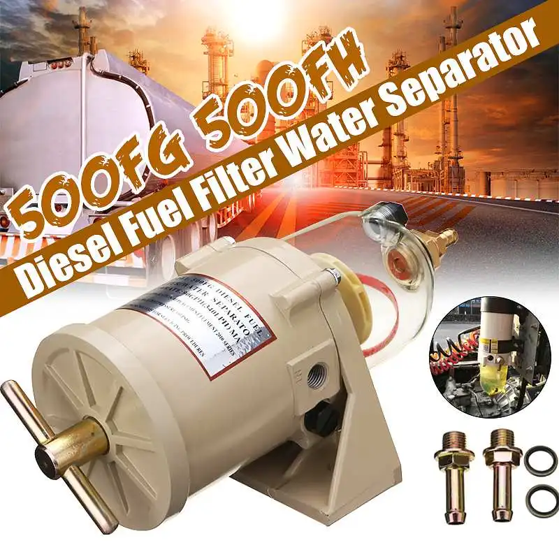 500FG-500FH-Diesel-Fuel-Filter-Oil-Water-Separator-Marine-Boat-Trucks ...