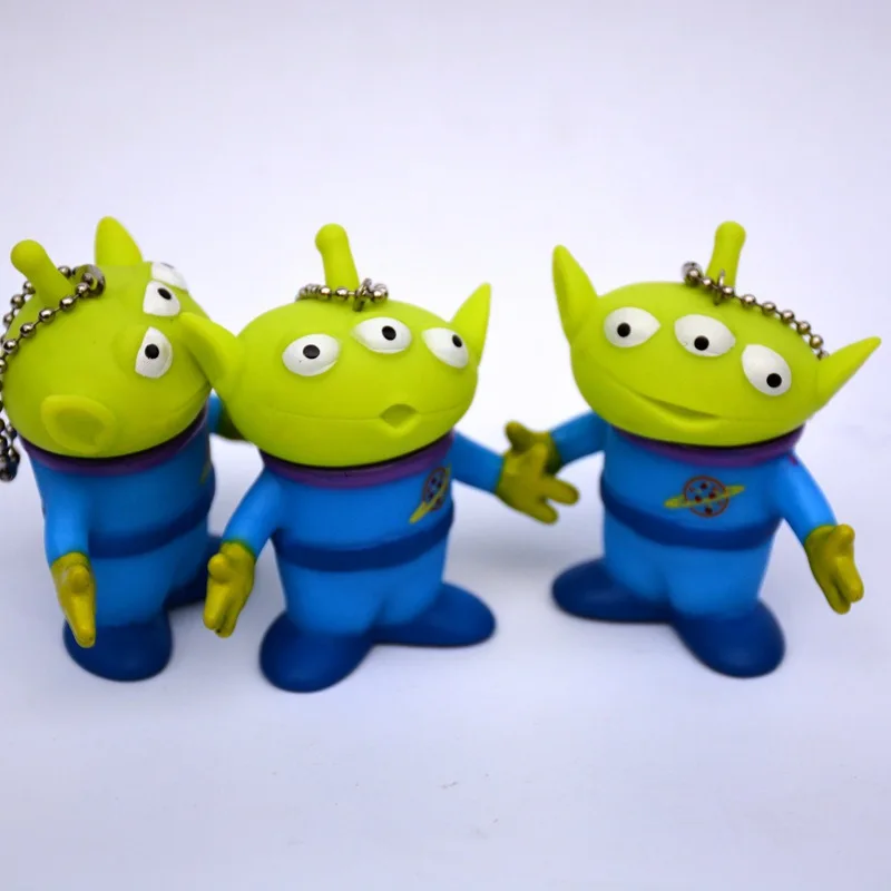 Disney Toy Story Alien Action Figure Keychain Toys 7cm Lovely Alien Pvc ...