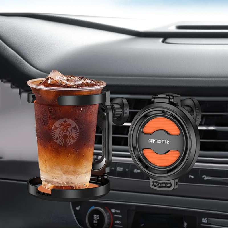 Car-Water-Cup-Holder-Foldable-Air-Conditioning-Outlet-Beverage-Rack ...