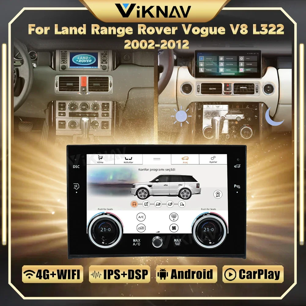 10.4 Inch AC Panel Touch Screen For Land Range Rover V8 L322 2002-2012 ...