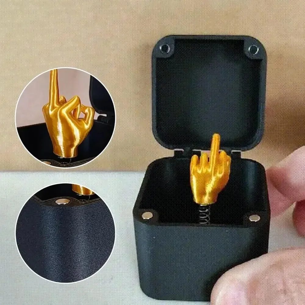 Middle Finger Pop Up Surprise Box Gag Gift | Funny Prank Toy for Office ...