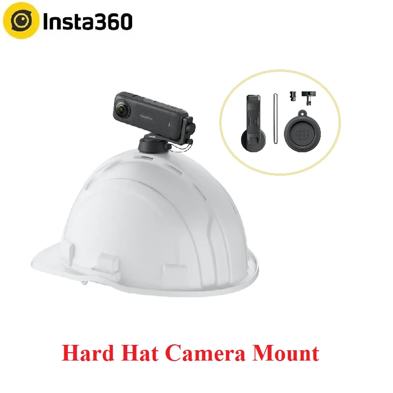 Insta360 Hard Hat Camera Mount For Insta 360 X5,X4,X4 Air,X3,ONE X2 ...