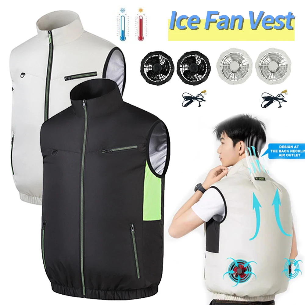 Cooling-Vest-Ice-Fan-Vest-3-Gears-USB-Heat-Resistant-Air-Conditioner ...
