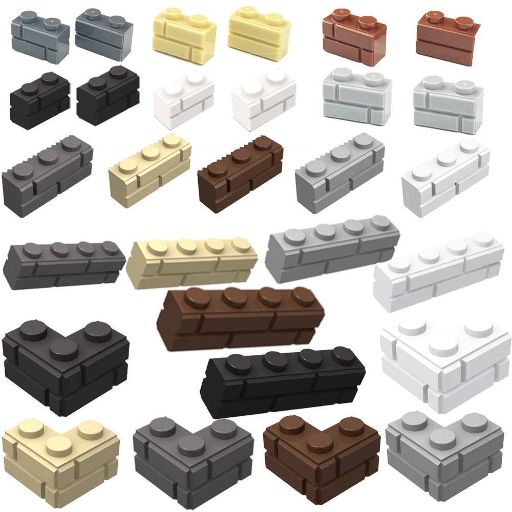 DIY Building Blocks Wall Figures Bricks 1x2 1x3 1x4 Dots Constructions ...