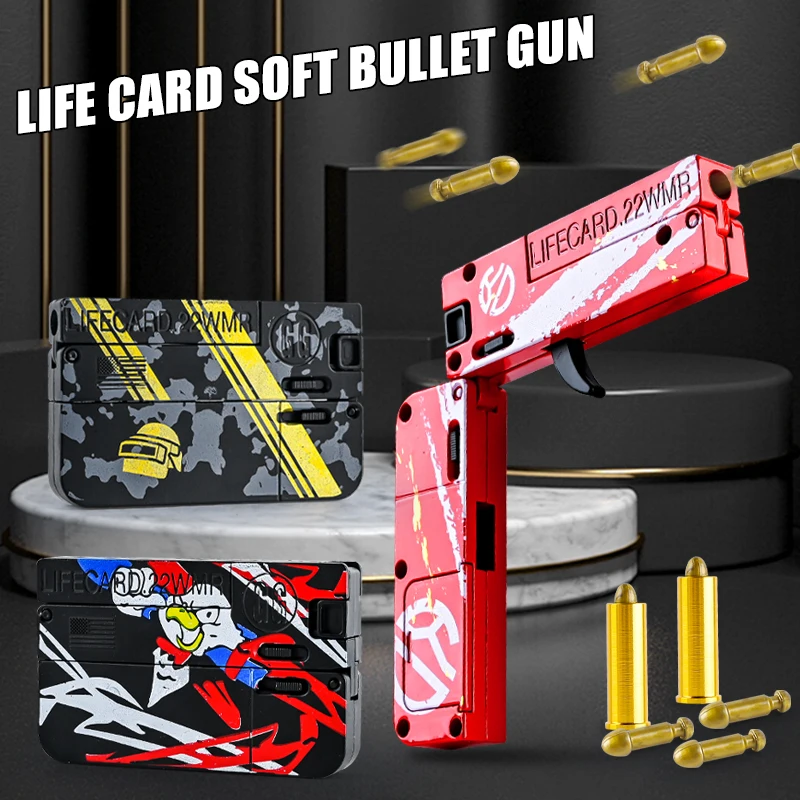 New-Upgraded-Lifecard-Metal-Folding-Gun-Toy-for-Kids-Adult-Pistol-Toys ...