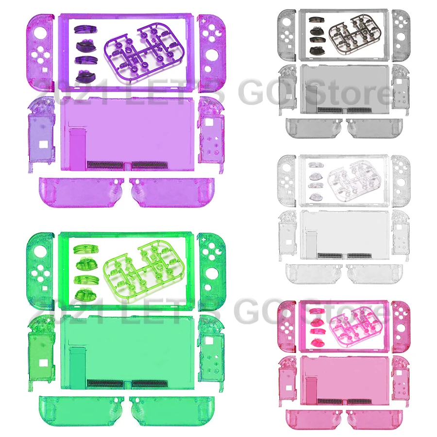 6-Colors-Nintend-Switch-Transparent-Purple-Console-Front-Back-Plate ...