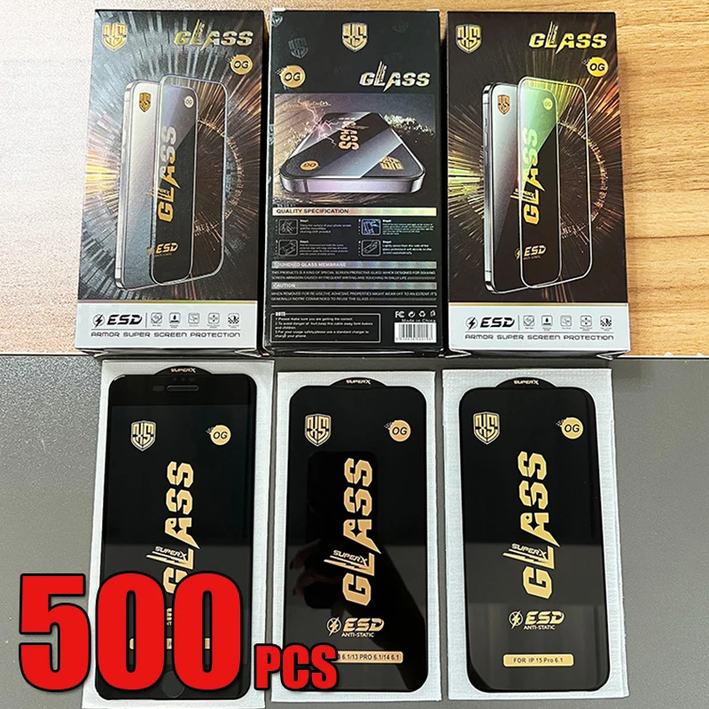 500pcs-OG-ESD-Tempered-Glass-Armor-Super-Screen-Protector-Film-Shield ...