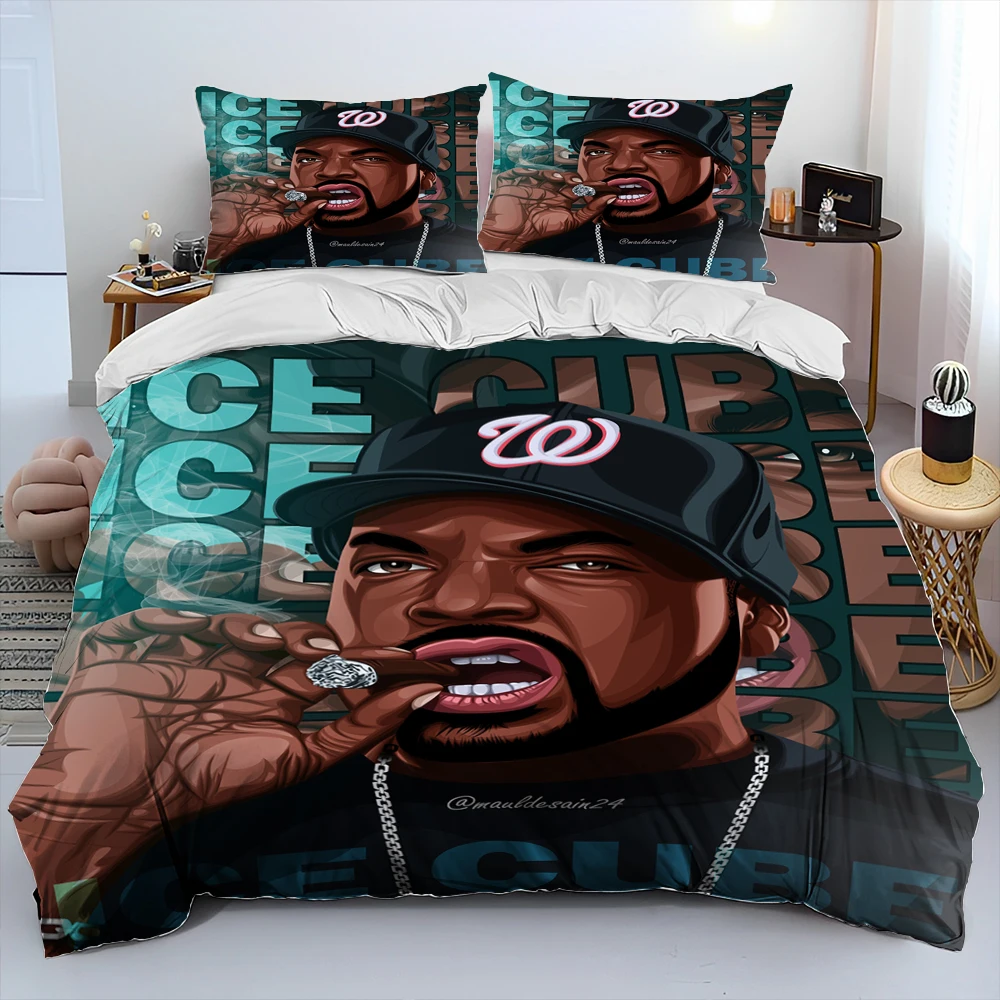 Hip-Hop-Art-Rapper-Legend-Star-Comforter-Bedding-Set-Duvet-Cover-Bed ...