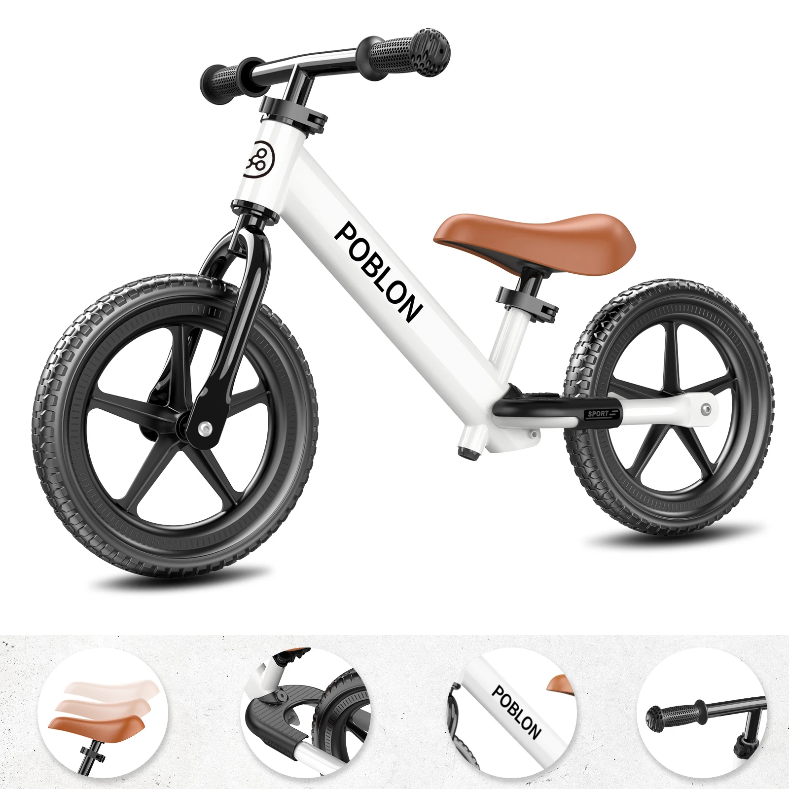 Baby Balance Bike 2 Wheels Bicycle without Pedals First Bike for ...