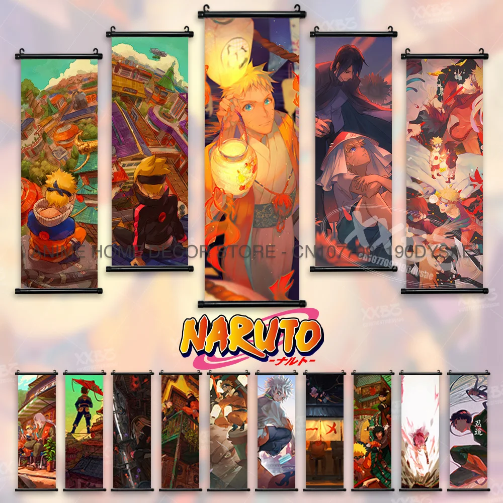Naruto-Posters-Anime-Home-Decor-Rock-Lee-Hanging-Paintings-Uchiha ...