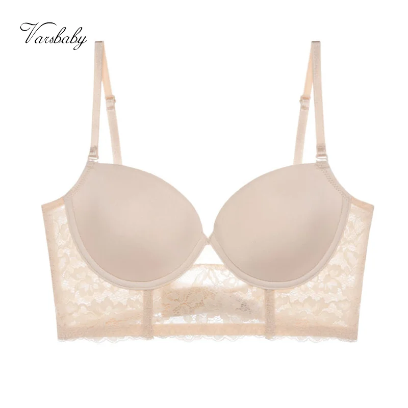 Sujetador Invisible Sin Espalda Para Mujer Bralette De Encaje Ropa