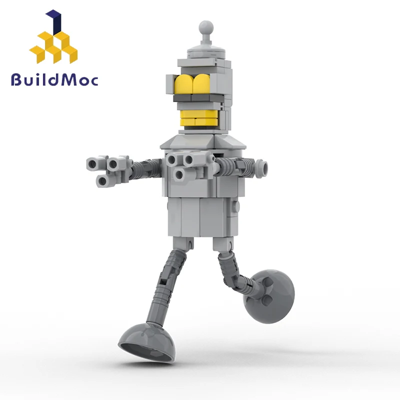 Buildmoc-Futuramaeds-Bender-Robot-Action-Figures-Planet-Express-Ship ...