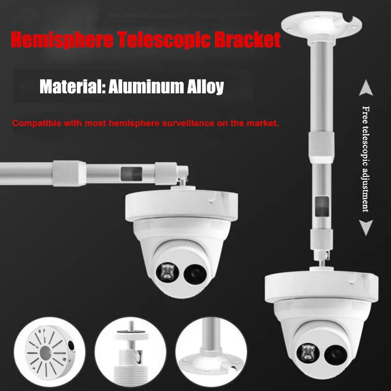 Alum-nio-Liga-Telesc-pica-Teto-Mount-Bracket-Extens-o-Hoisting-Dome ...