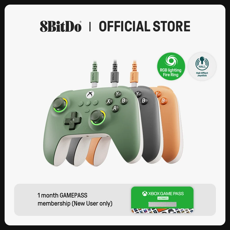 8BitDo-Ultimate-C-Wired-Gaming-Controller-for-Xbox-RGB-Lighting-Fire ...