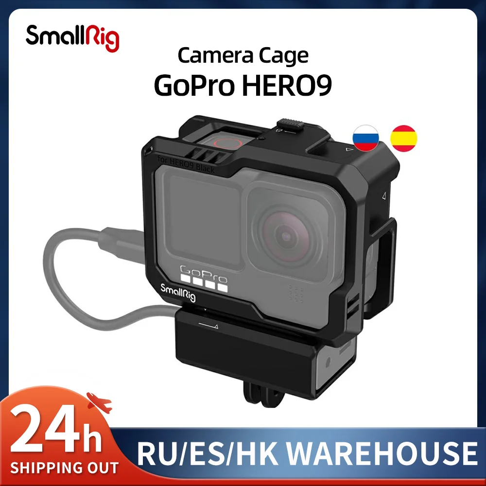 Smallrig Black Full Action Camera Cage For Gopro Hero9 /gopro Hero10 ...