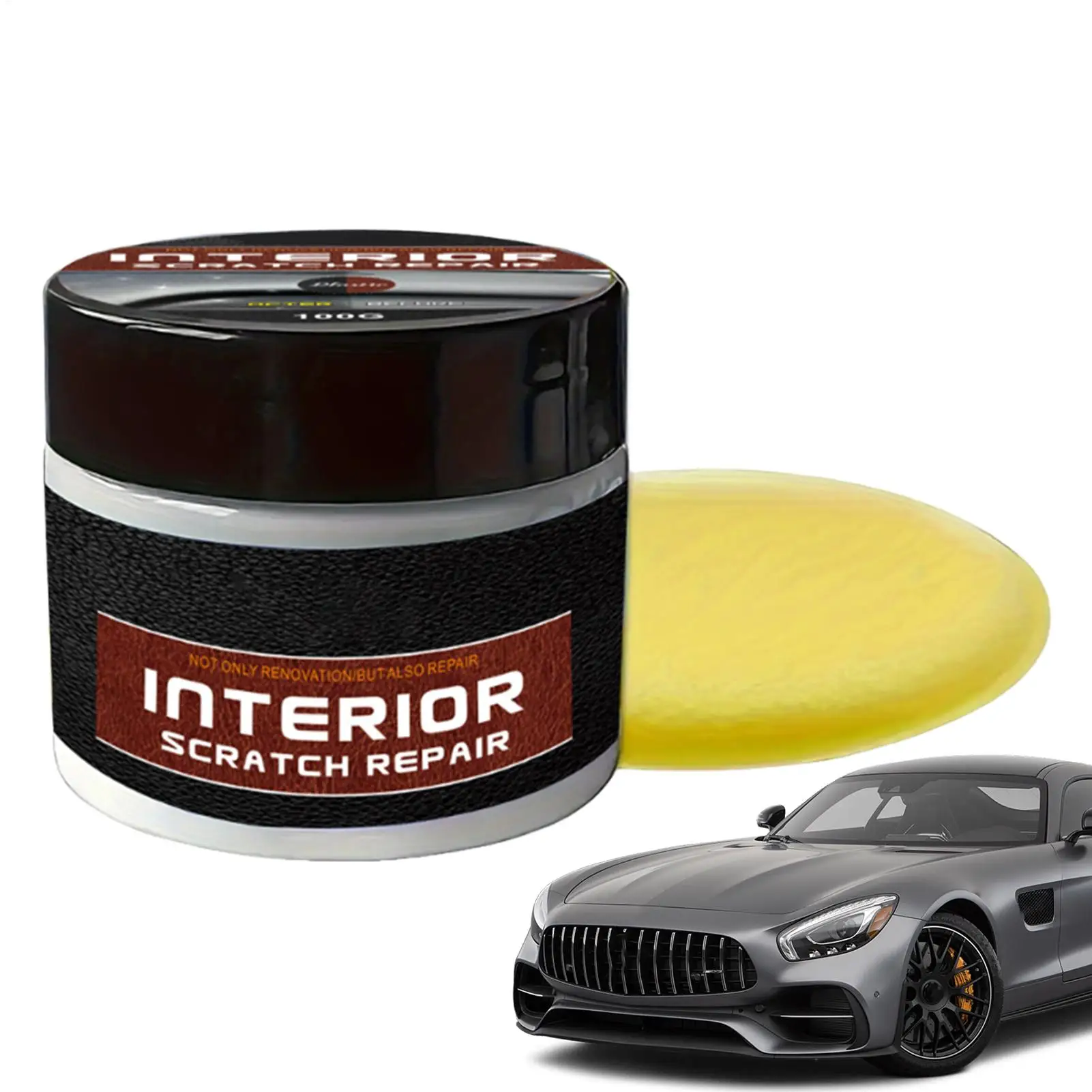 Car Dashboard Scratch Repair Paste Auto Interior Panel Wax Coating Car ...