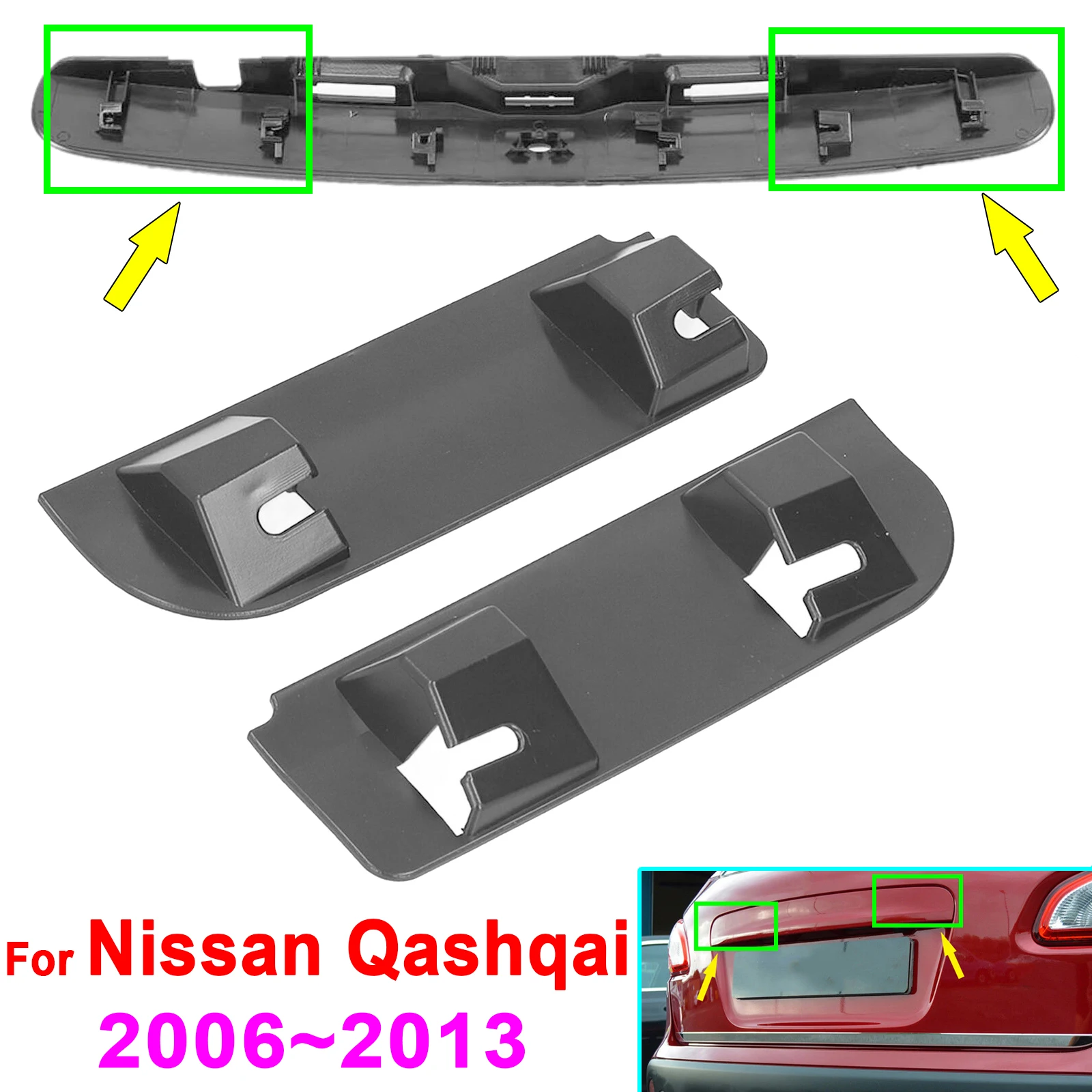 For-Nissan-Qashqai-2-Tailgate-Boot-Handle-Repair-Snapped-Clip-Kit-Clips ...