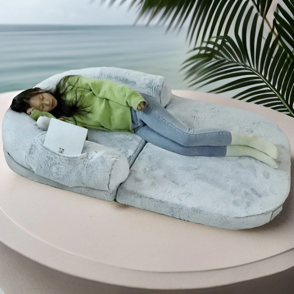 New-Home-Dog-Bed-for-Humans-Foldable-Extra-Large-Lazy-Sofa-Removable ...