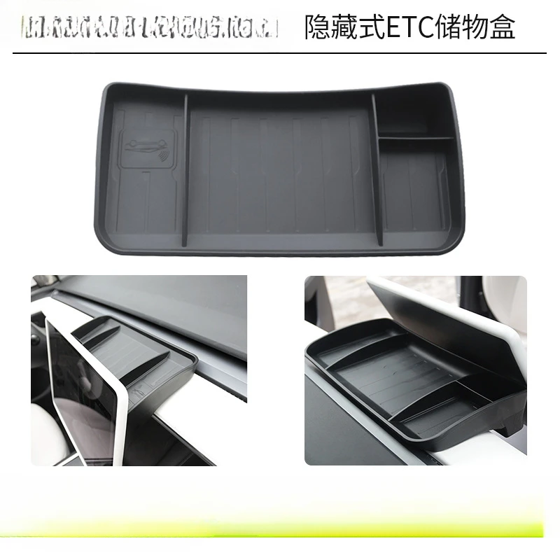 For-Tesla-MODEL3-Y-Invisible-Etc-Storage-Box-Center-Console-Screen ...
