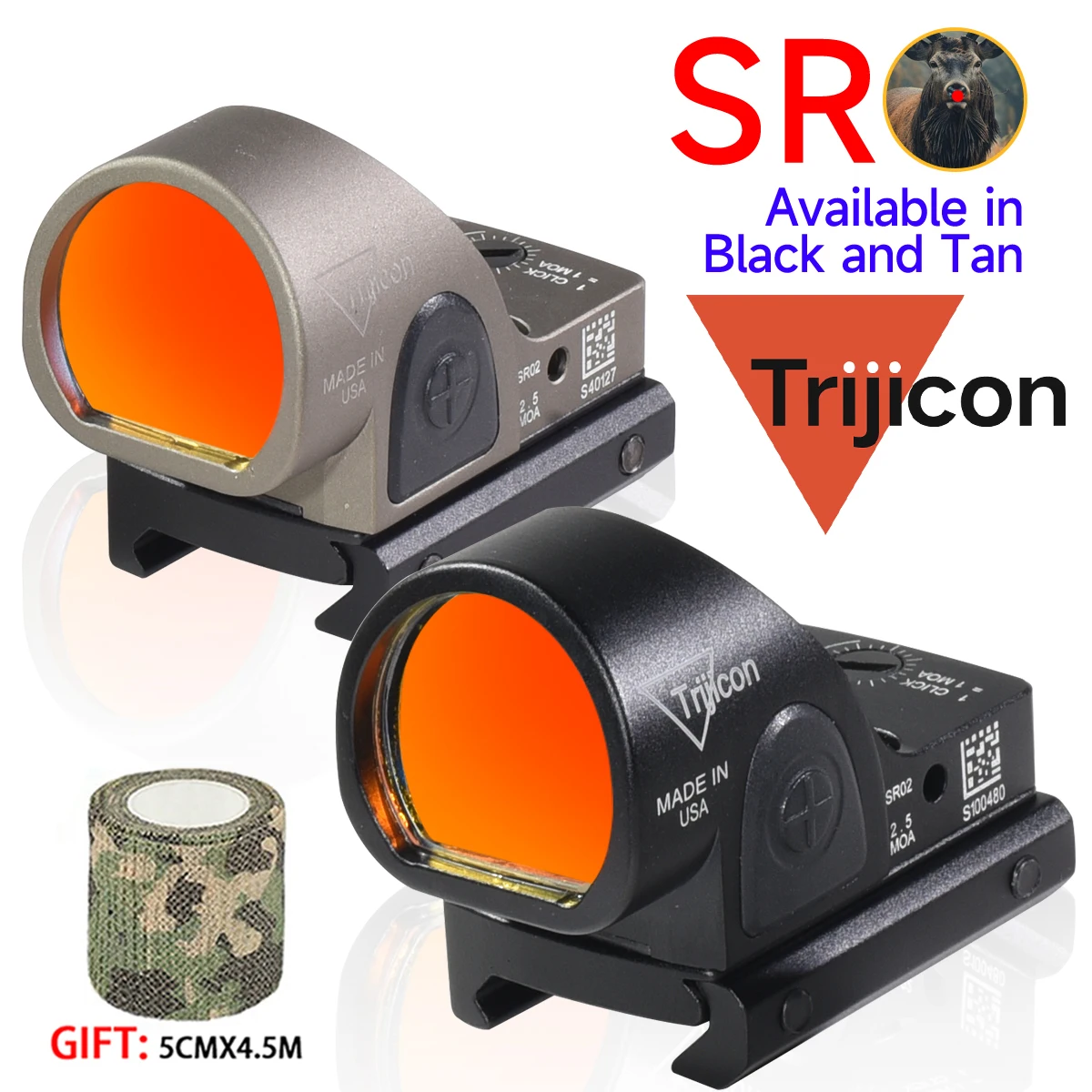 Trijicon-SRO-Mini-RMR-Red-Dot-Sight-Reflex-Collimator-Tactical ...