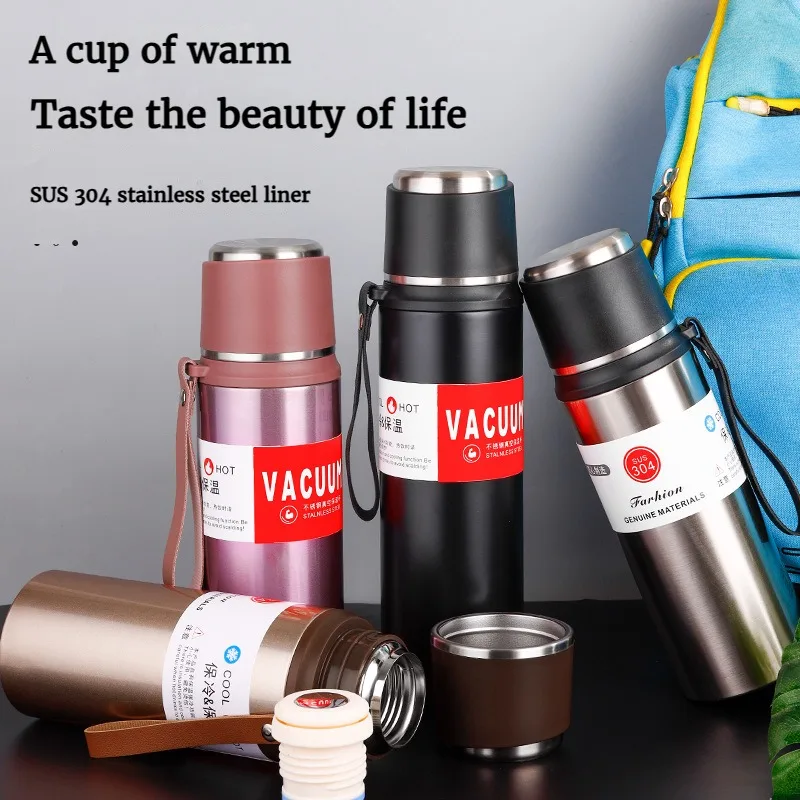1-Liter-Water-Bottle-Stainless-Steel-Portable-Thermos-Cup-with-Handle ...