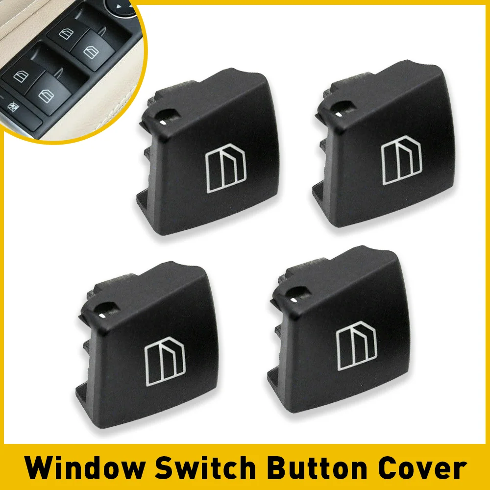 4Pcs Window Switch Button Cover Cap For Mercedes Benz W204 C180 C200 ...