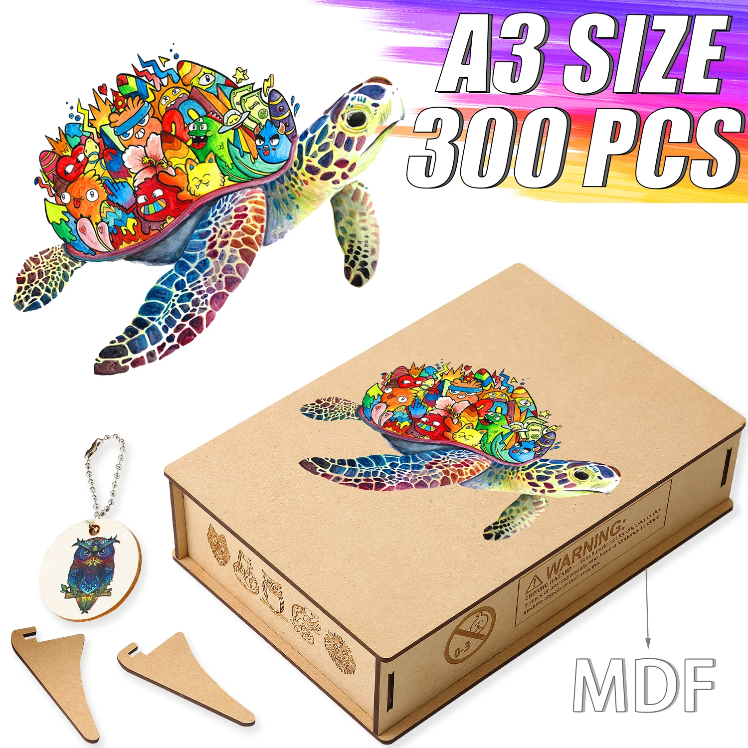 Exquisite-Sea-Turtles-Puzzle-Games-Colorful-Wooden-Animal-Puzzles ...
