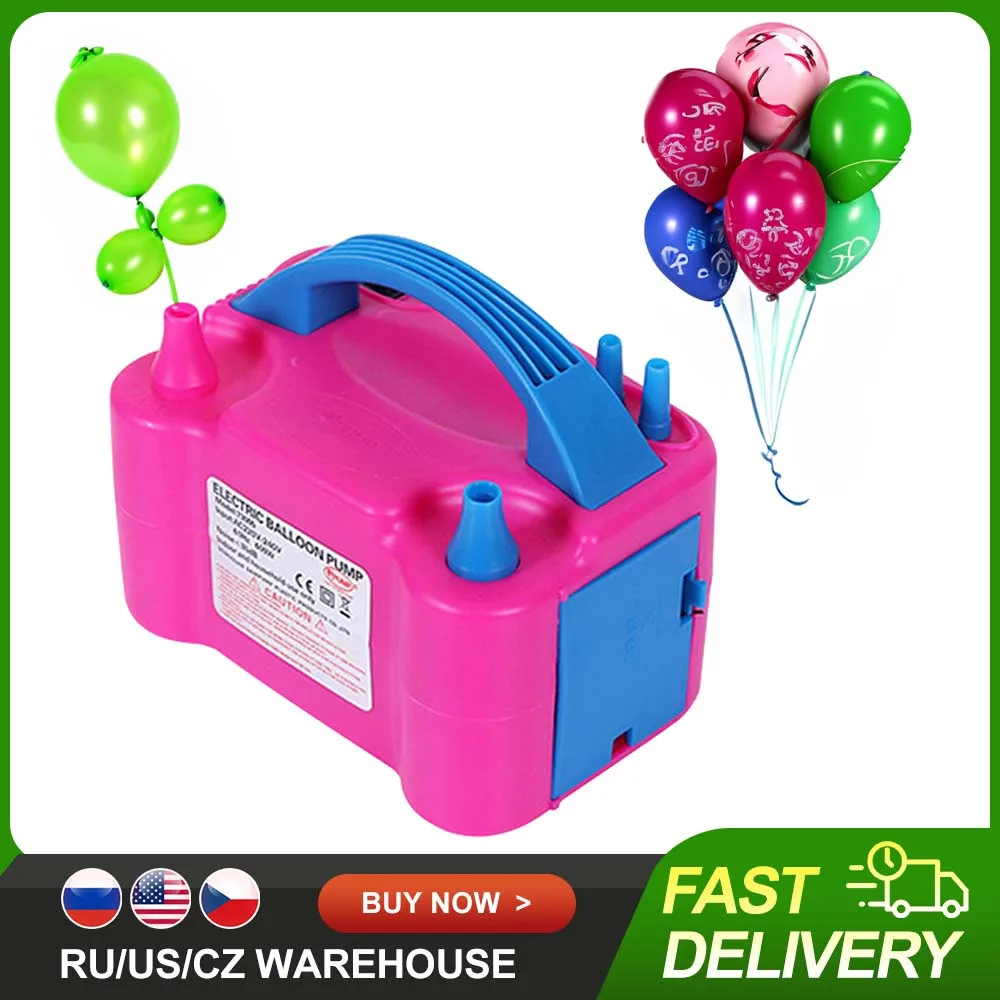 Balloon-Air-Pump-Electric-High-Power-Two-Nozzle-Air-Blower-Balloon ...