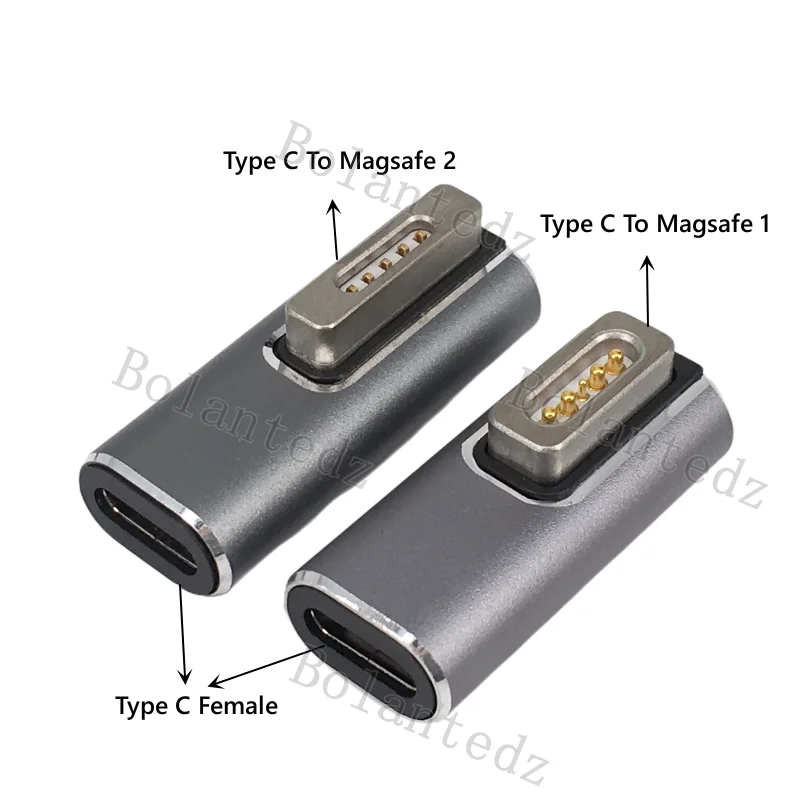 Original Magnetic Type-C Female To MagSafe 1 2 Power Adapter Converter ...