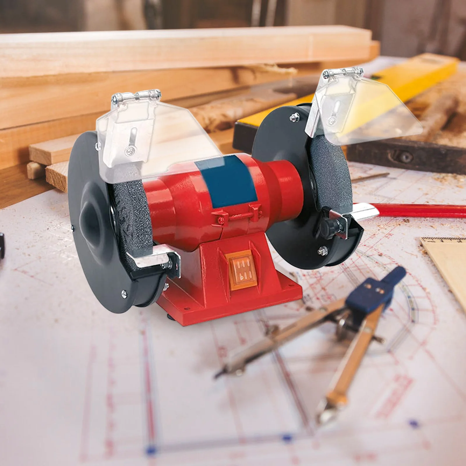 2-Pcs-Accessories-Workbench-Grinder-Guard-Braces-Kit-Abs-Stainless ...