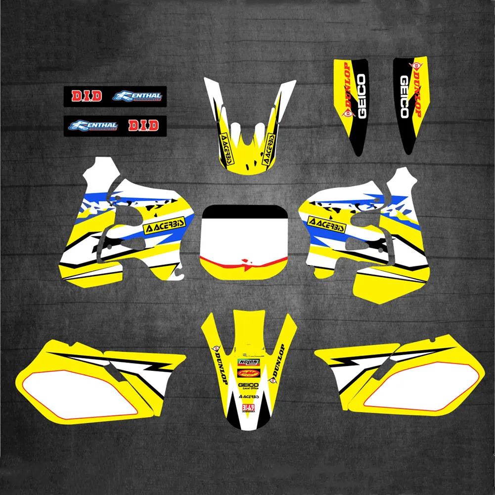 Motorcycle Fairing Stickers graphics Backgrounds Decals Kits for Suzuki ...
