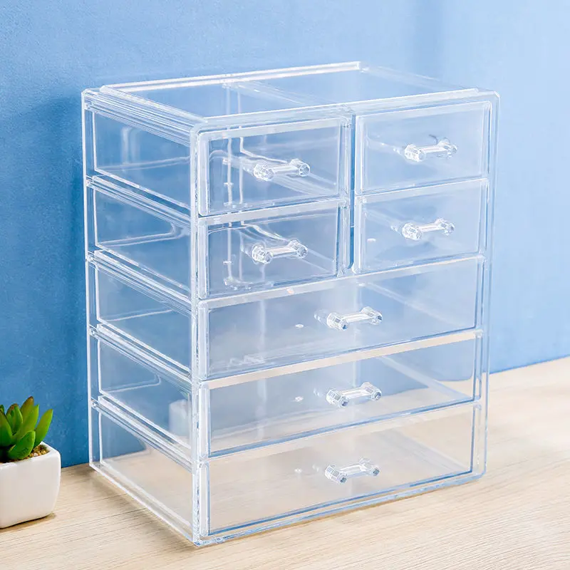 Transparent Acrylic Storage Box Drawer Desktop Jewelry Hand Account ...