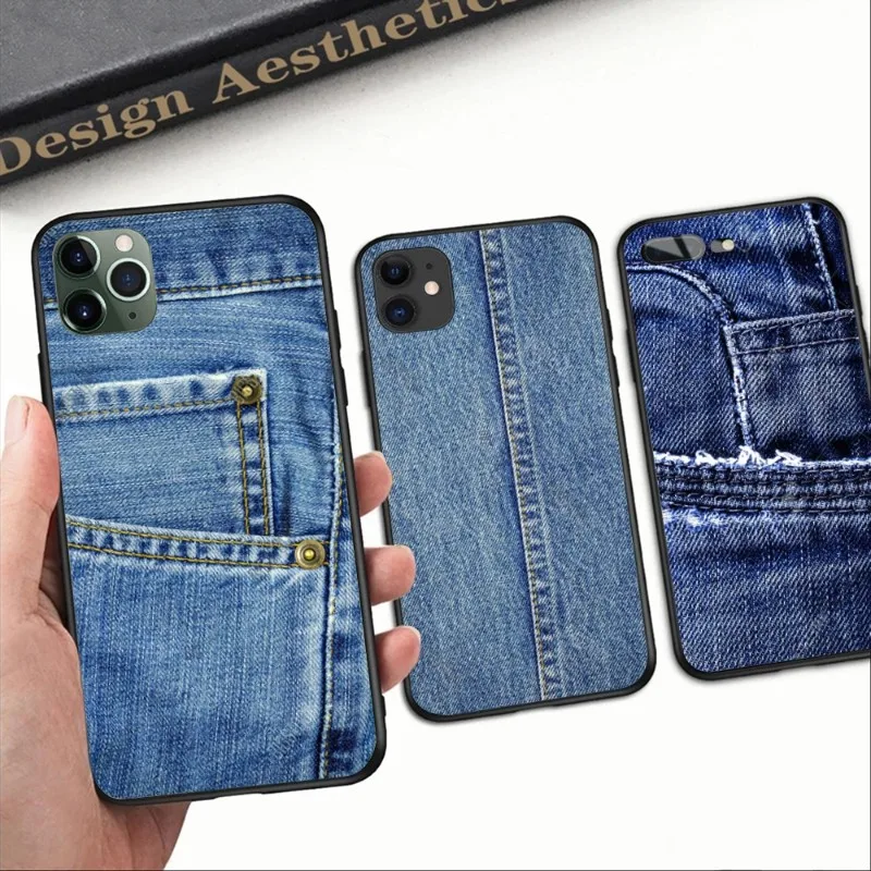 Iphone 13 Pro Max Jeans Case | Jeans Case Iphone 12 Pro Max - Mobile ...
