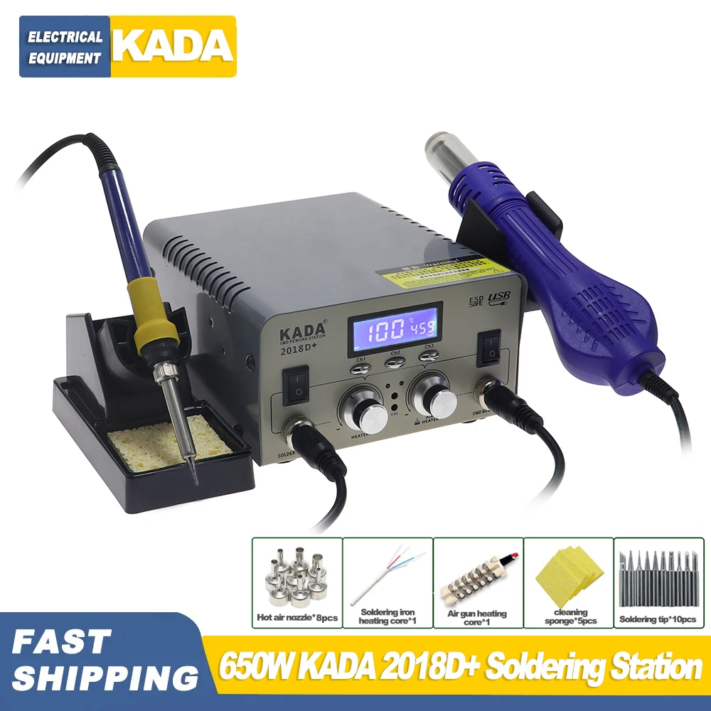 KADA-2018D-Soldering-and-Rework-Station-650W-Station-Solder-Bga-Cell ...
