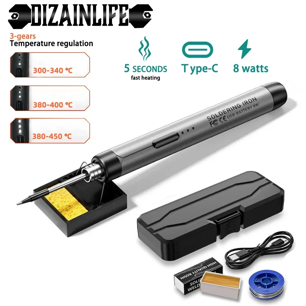 Electric-Soldering-Iron-Kit-Adjustable-Temperature-300-450-Smart ...