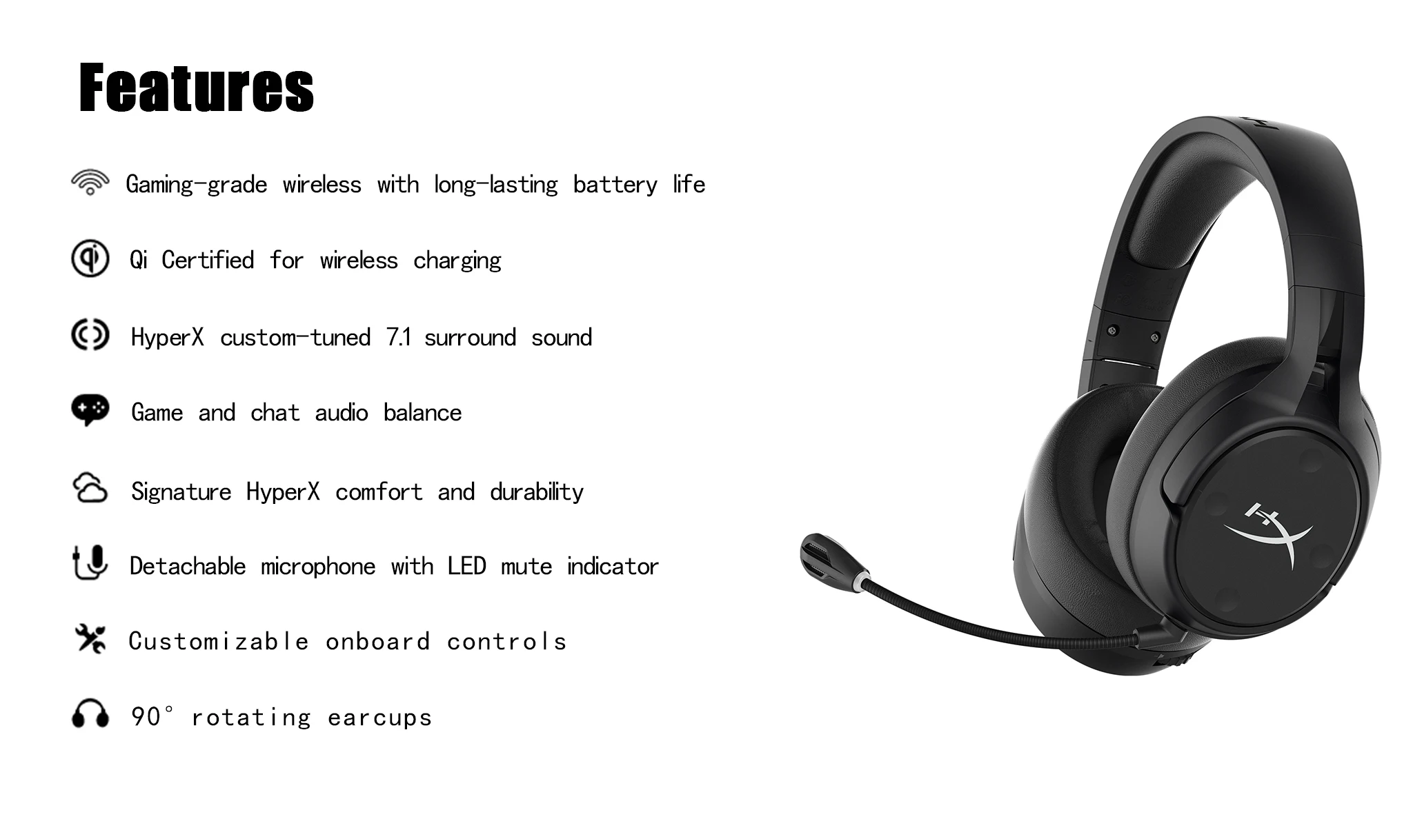 Беспроводная игровая гарнитура HyperX Cloud Flight S | AliExpress