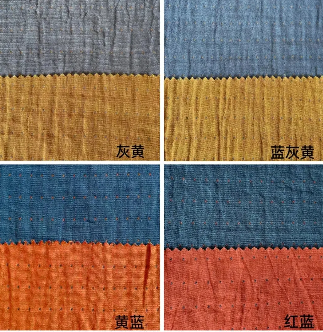 Water-washed-cotton-double-layer-yarn-pure-cotton-fabric-yarn-dyed ...