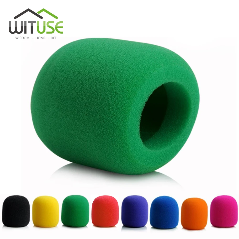 8-Pieces-Windscreen-Foam-Handheld-Microphone-Sponge-Foam-8-Colours ...