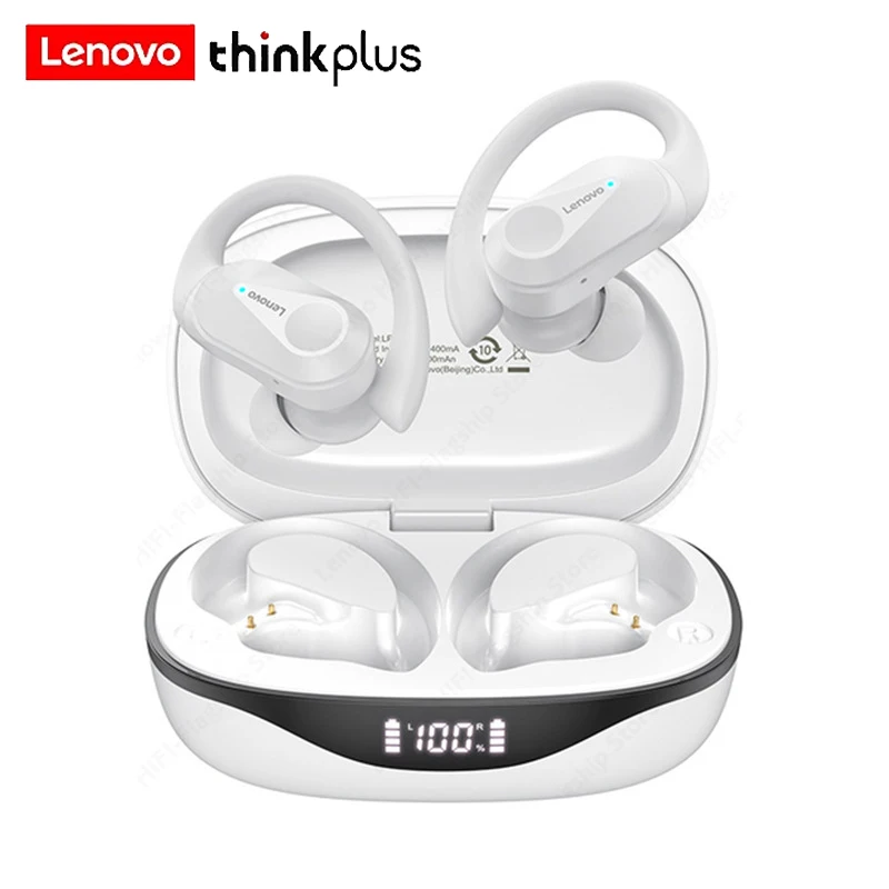 Lenovo-auriculares inalámbricos Thinkplus LP75, audífonos TWS con Bluetooth 5,3, pantalla ...