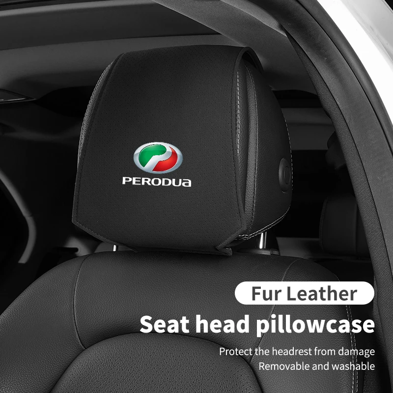 2Pcs-Car-Headrest-Protector-Breathable-Seat-Cover-For-Perodua-Axia ...