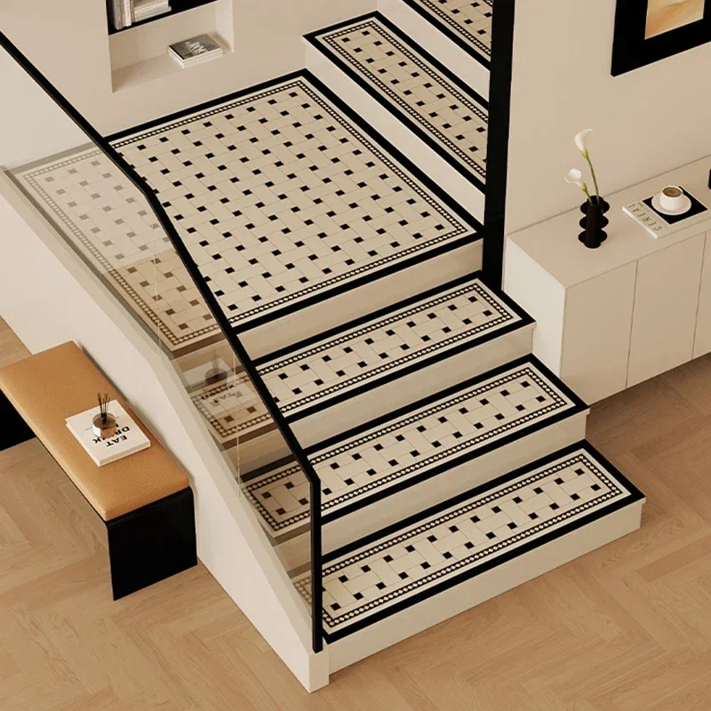 Stair-Step-Floor-Mats-Absorbent-Leather-Mat-Vintage-Luxury-Home-Stairs ...