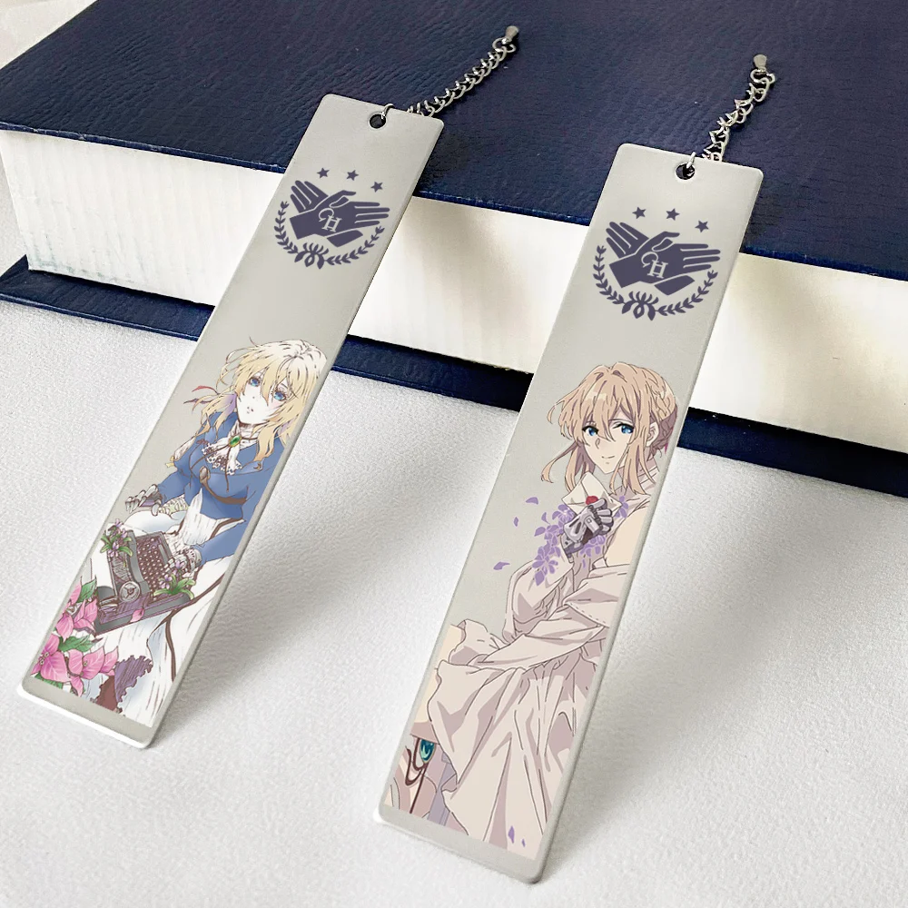 Anime-Violet-Evergarden-Stainless-steel-Bookmark-Creative-Bookmarks ...