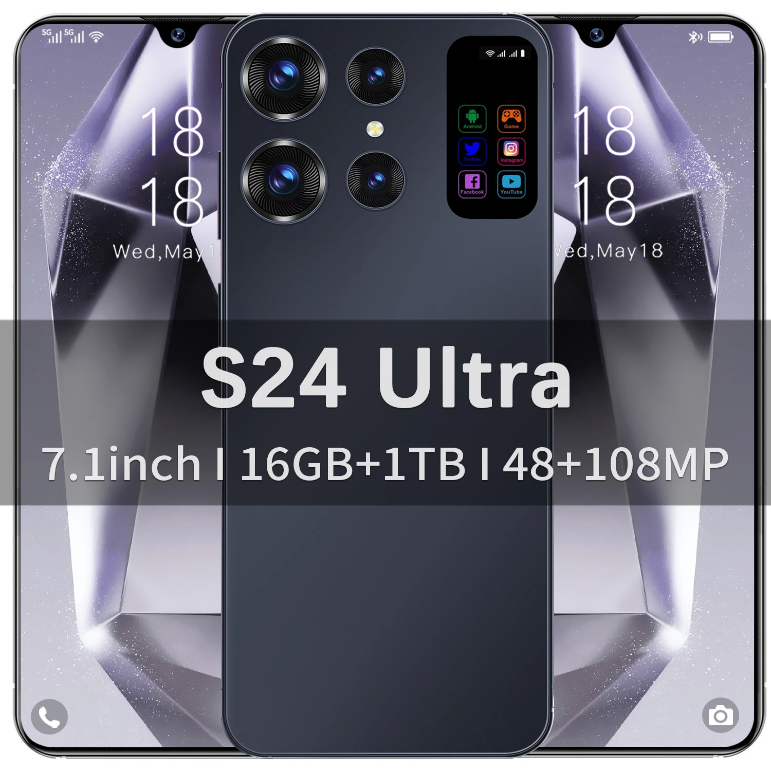 New-S24-Ultra-Smart-Phone-5G-Original-Android-7-1-Inch-HD-Full-Screen ...