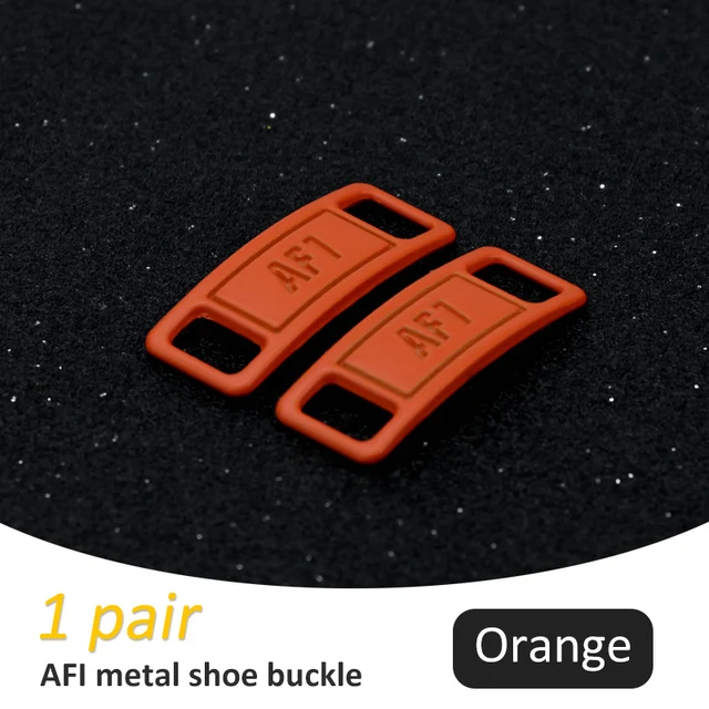 1 Pair AF1 Shoe Buckle Rust-free Metal Tag af1 Badge Shoe Accessories ...