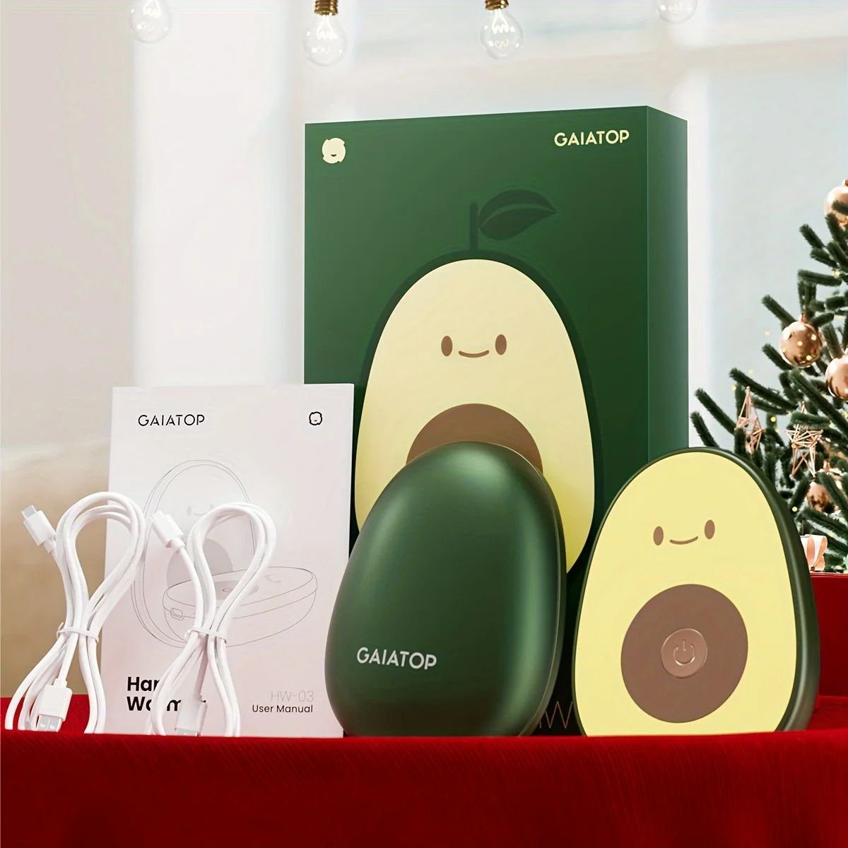 GAIATOP And Warmer Rechargeable 2-Piece Set, 4000 Mah Battery Avocado ...