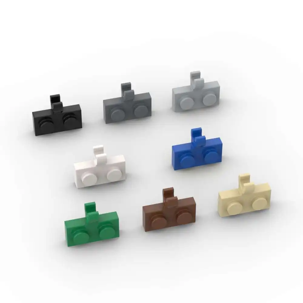 MOC 10PCS 11476 Modified 1x2 Building Blocks With Clip On Side Plate ...