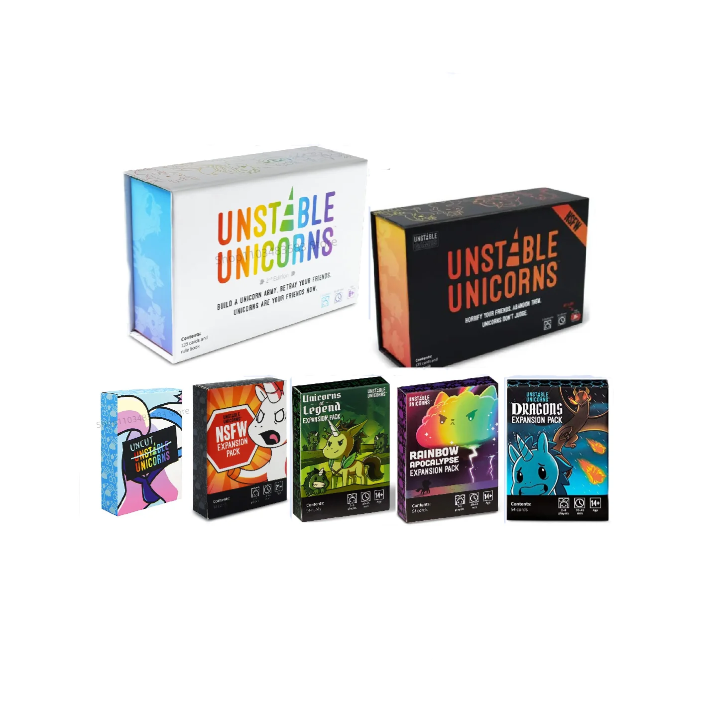 TeeTurtle-Unstable-Unicorns-Expansion-Pack-Card-Game-Ages-8-2-8-Players ...