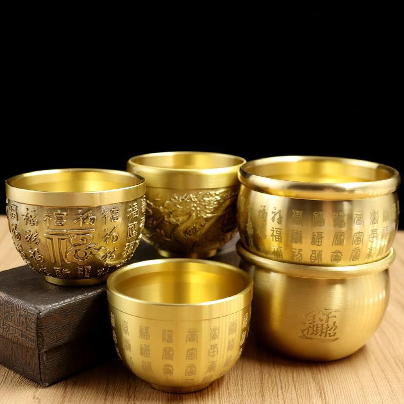 Feng-Shui-Treasure-Bowl-Vat-Brass-Copper-Offering-Bowl-Small-Serving ...